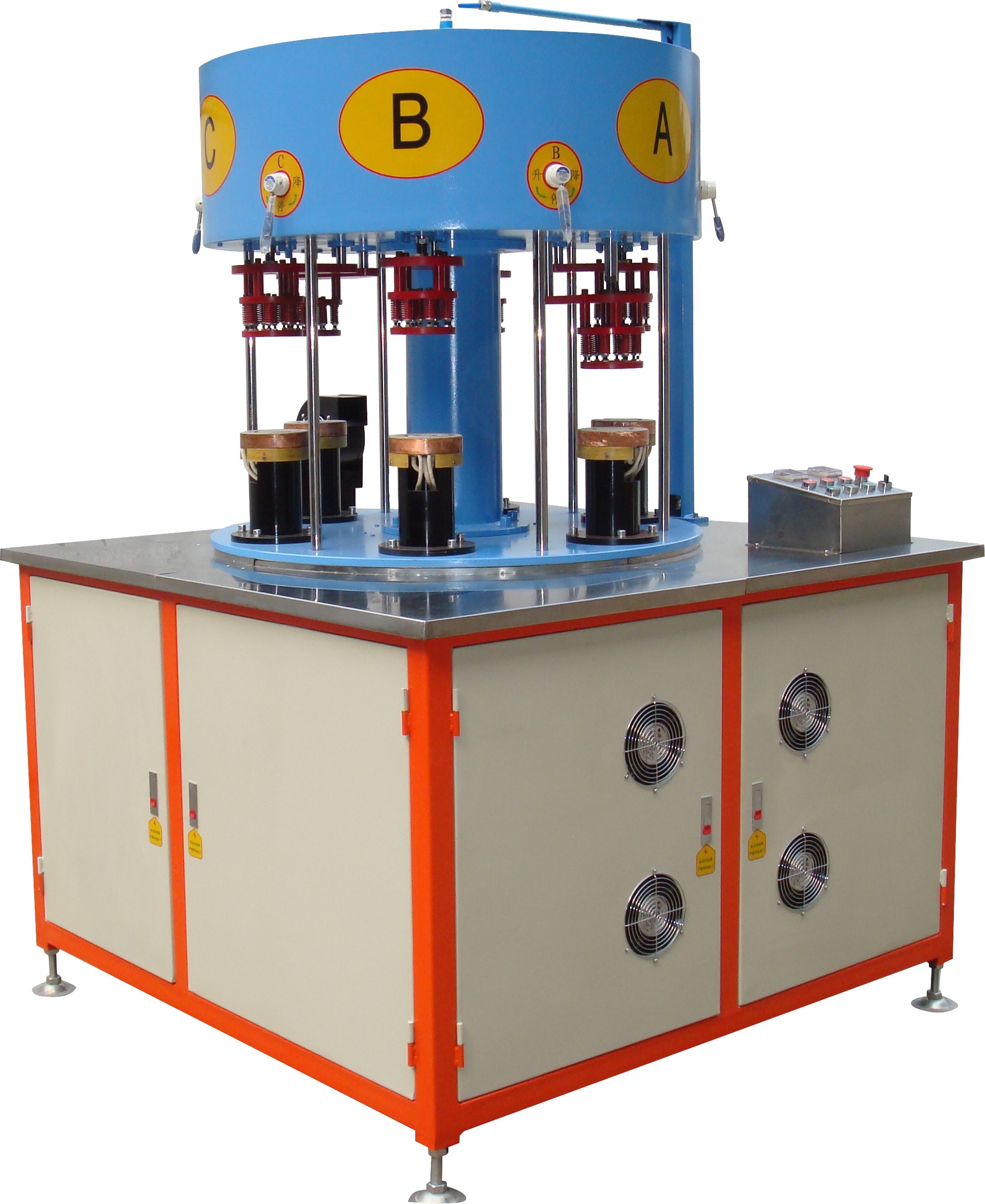 Sáu Station Braze Induction Nhiệt Điều trị Thiết bị máy Hàn